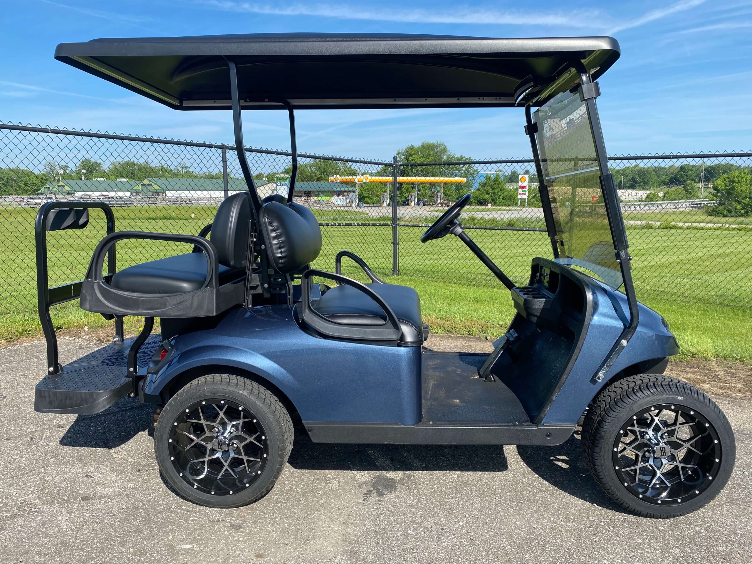 2017 E-Z GO TXT ELiTE Lithium 4P | Steel Blue - SS Carts